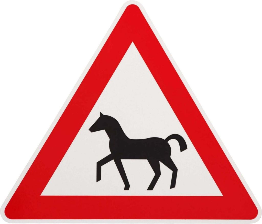 ORIGINAL Verkehrszeichen Nr. 101 m. Sonder-Symbol ACHTUNG