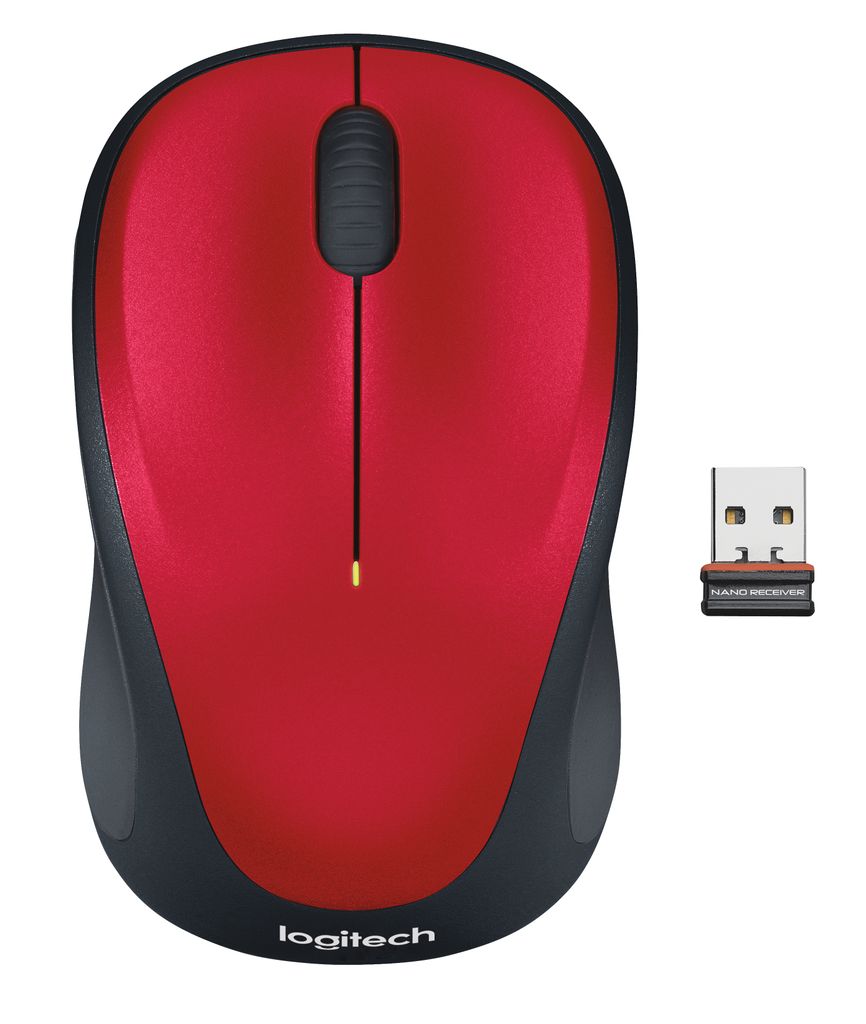 Logitech Wireless Mouse M235 Maus kabellos rot