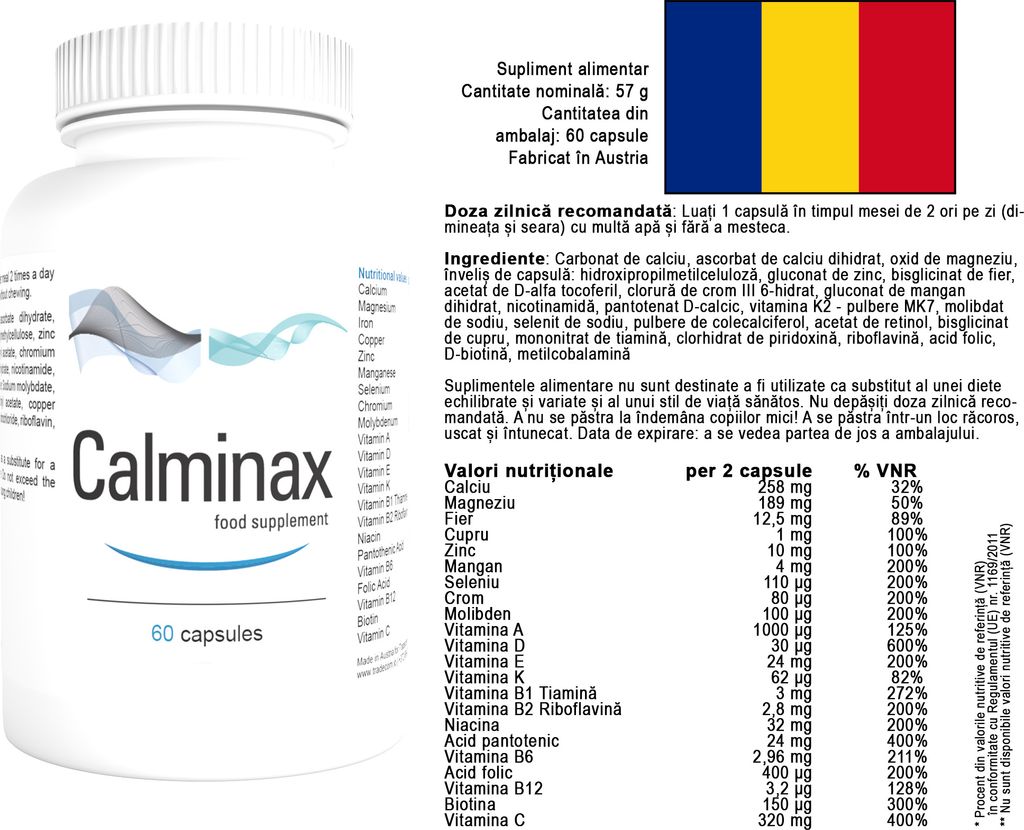 Calminax Forte - 300 Kapseln (5 x 60 Kapseln) | Kaufland.de