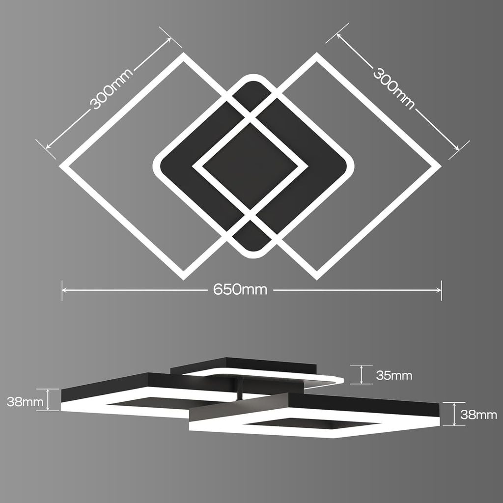 LED Design Deckenleuchte 40W Dimmbar | Kaufland.de