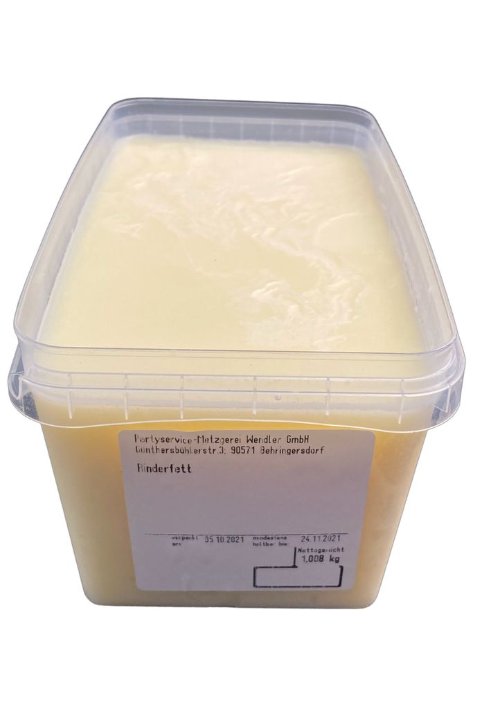 Rinderfett / Rinderschmalz hausgemacht 1Kg