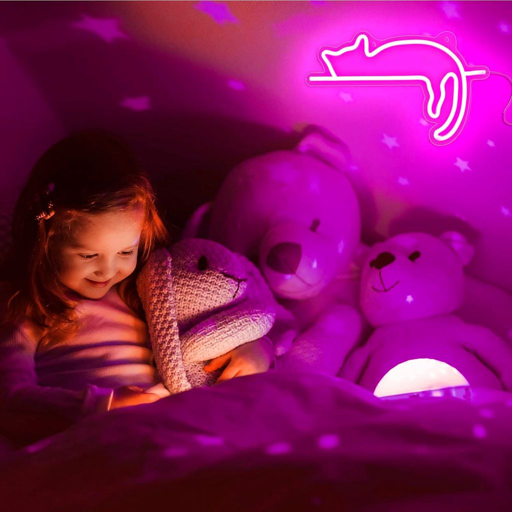 Katze Zimmer Deko, Neon Wandleuchte Led Wand | Kaufland.de