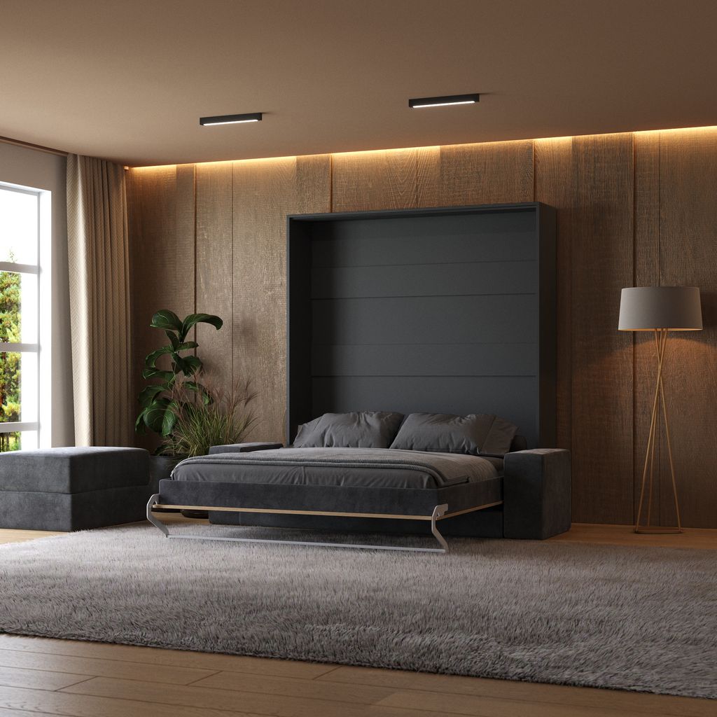 Schrankbett Mit Sofa 160x200
