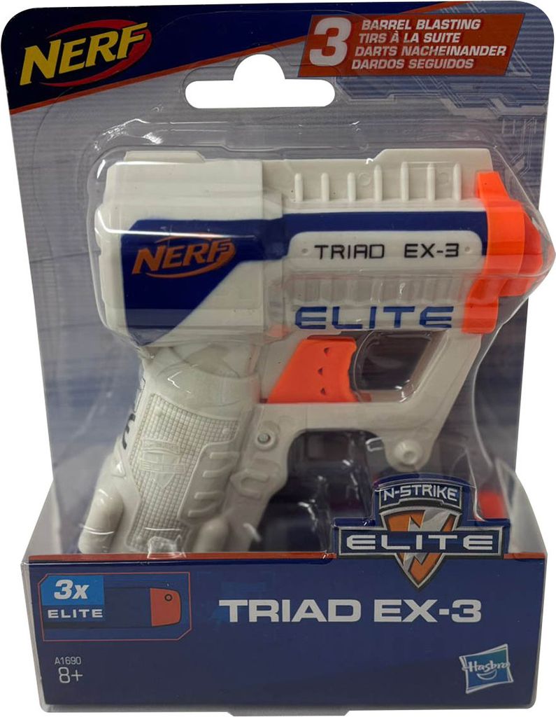 Nerf Triad Ex-3 Elite 3 Barel Blasting N-Strike Elite,