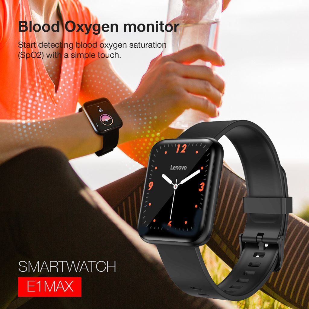 Hodinky Lenovo Smartwatch E1 MAX s měřením | Kaufland.cz