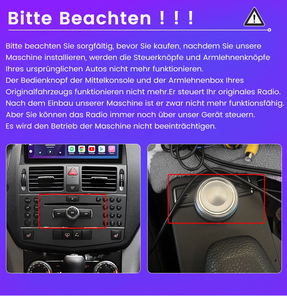 Awesafe 9" Android Radio 6+128GB pro W204 C | Kaufland.cz