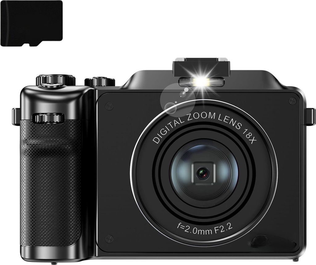INF Digital Camera 4K/48MP/18X digital zoom/auto focus/dual