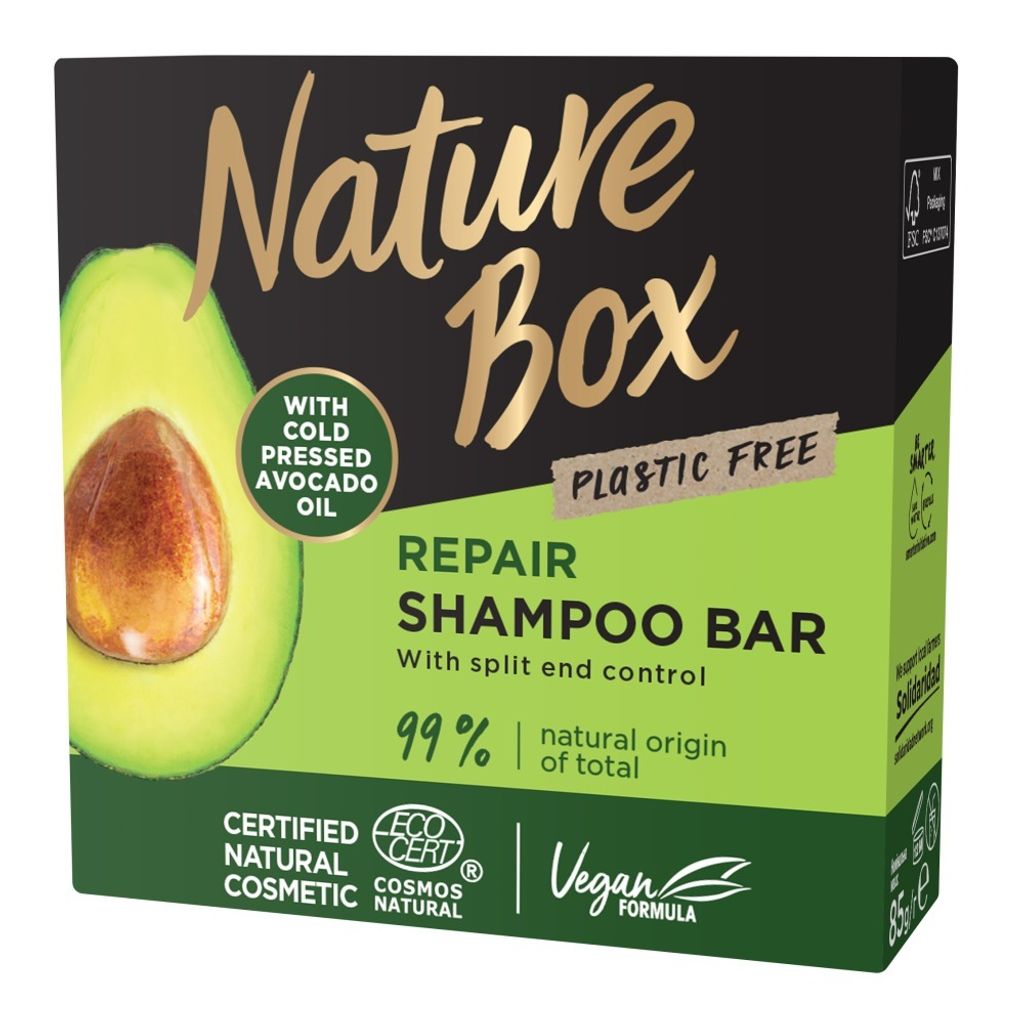 Nature Box Shampoo Bar with Cold Pressed Avocado Oil for