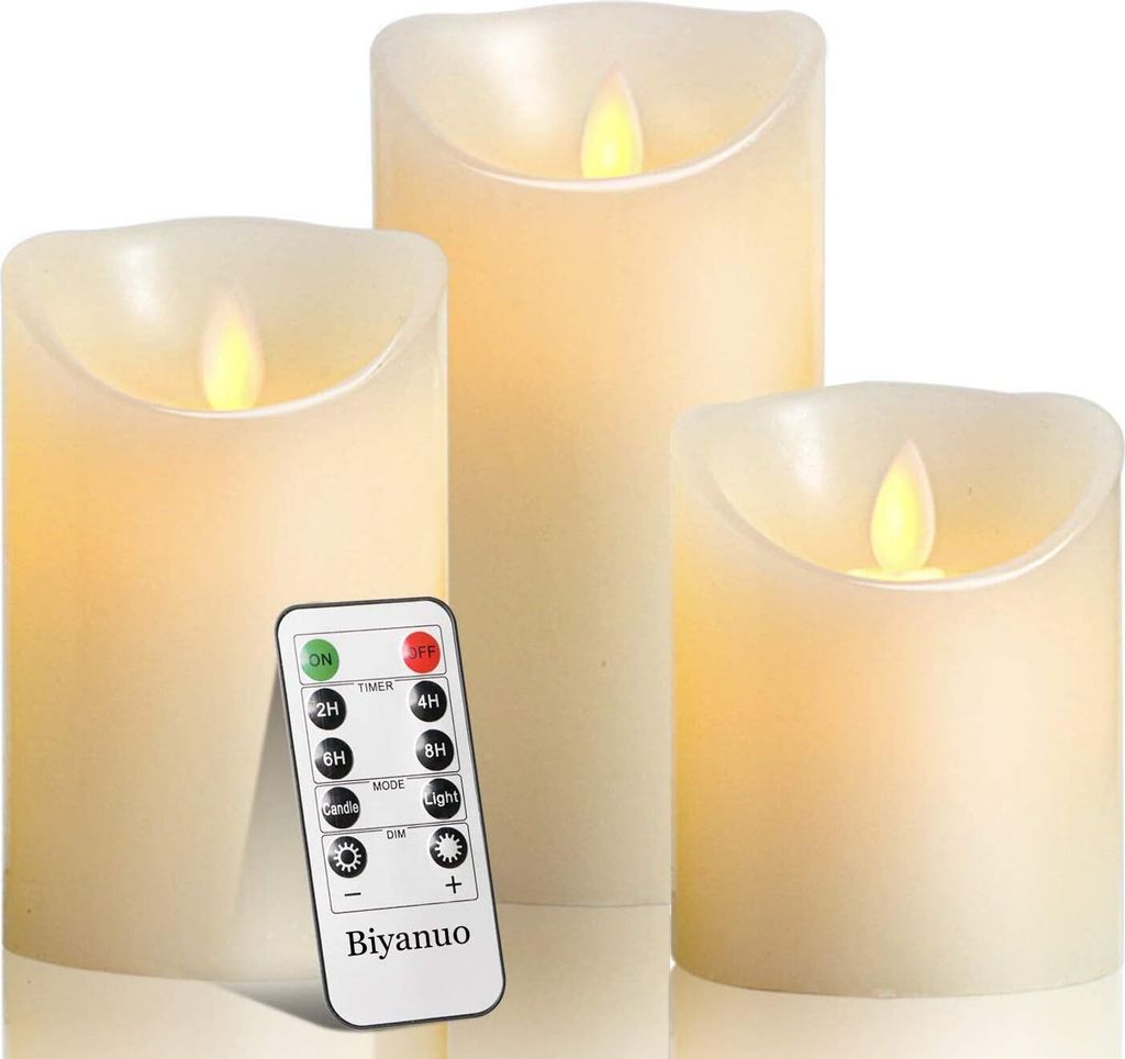 Elegantes Led Kerzen Mit Timer Dänisches Bettenlager Fotos