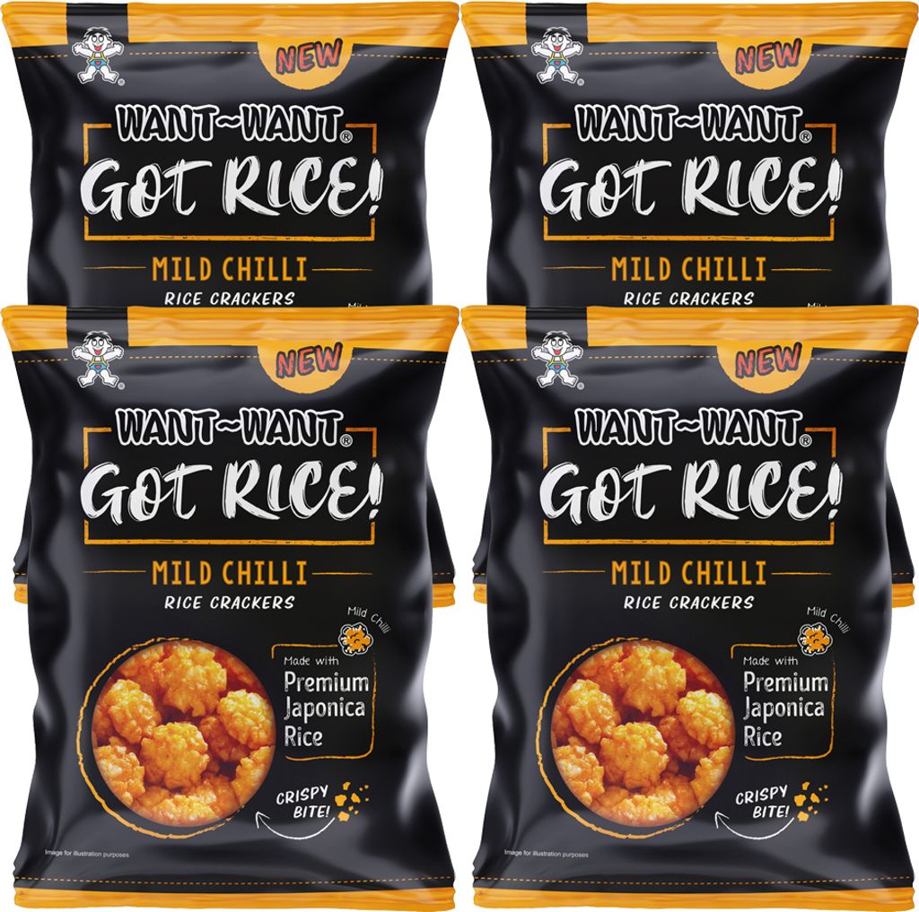 Want Want Original Got Rice Japonica Crisps cracker di riso