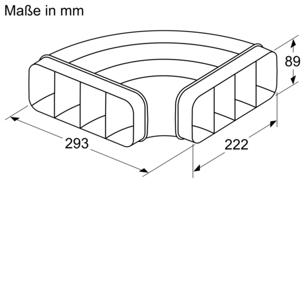 Bosch Flachkanal, 90 °, horizontal HEZ9VDSB1 | Kaufland.de