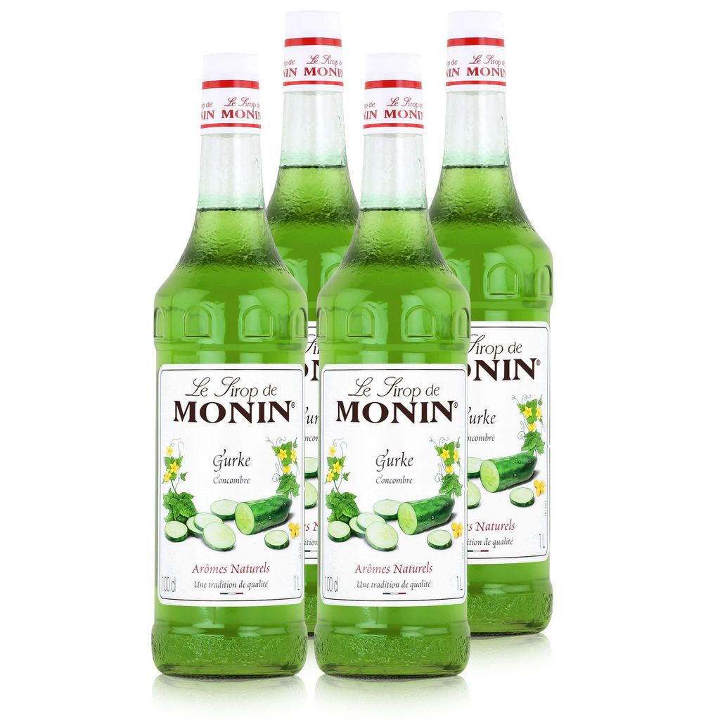 Monin Sirup Gurke 1L - Cocktails Milchshakes Kaffeesirup