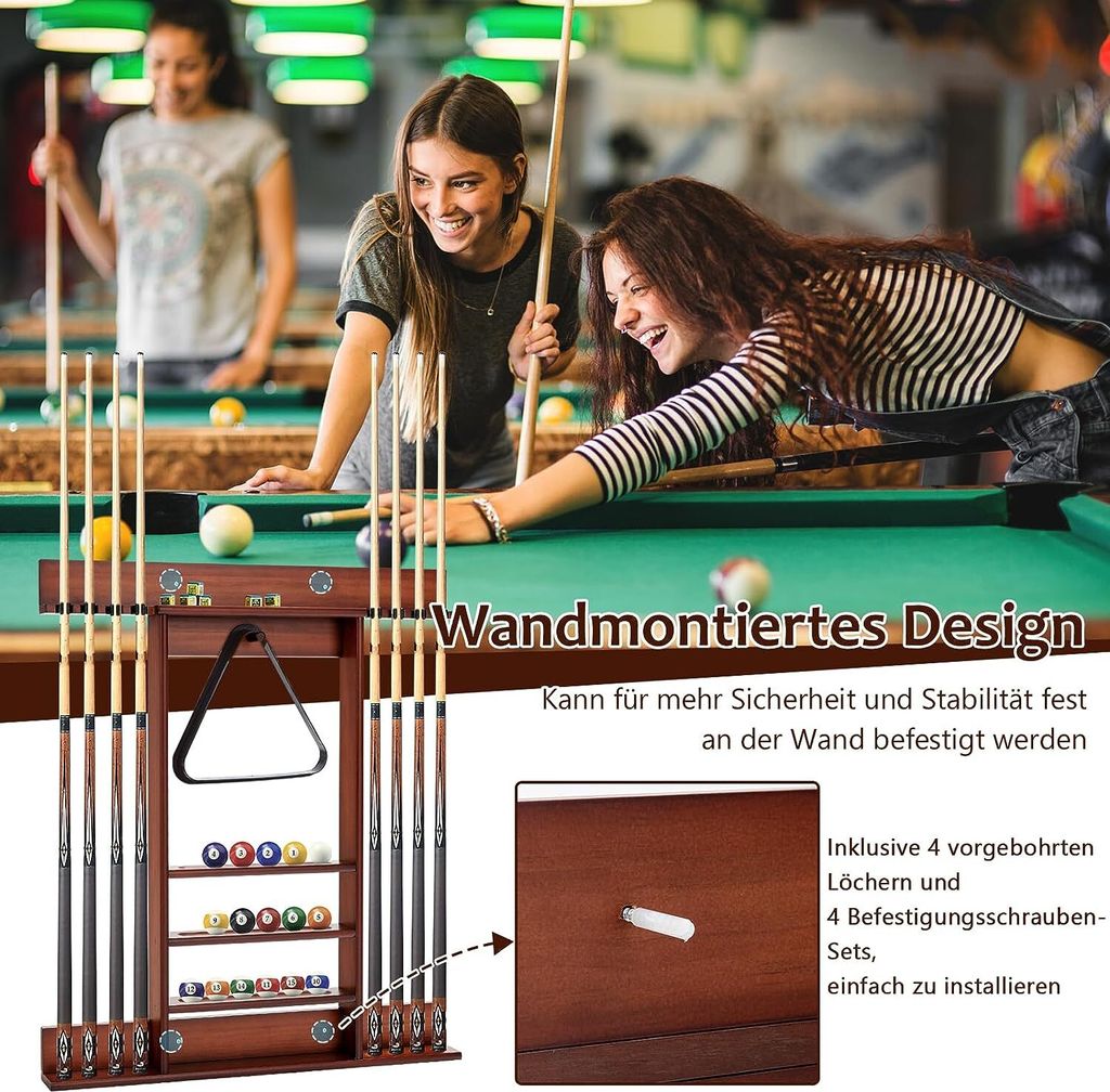 GOPLUS Billardständer, Pool Queue Halter | Kaufland.de