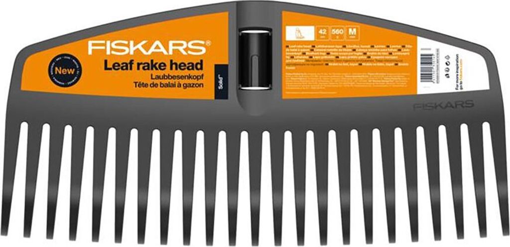 Fiskars Solid™ Laubrechen, 42 cm Breite, Schwarz,