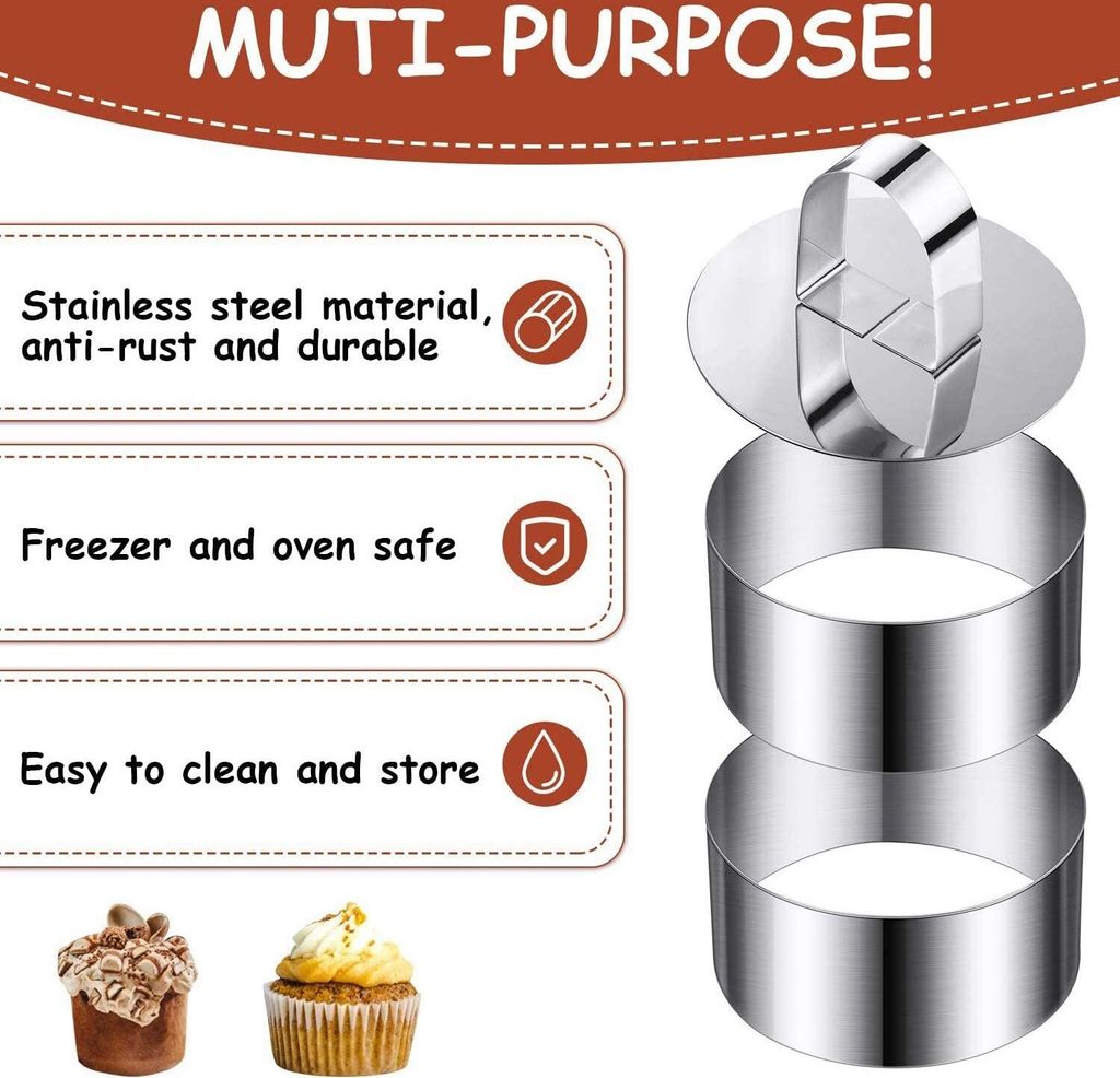 Dessertring-Set, 12-teilige Kuchenringe, | Kaufland.de