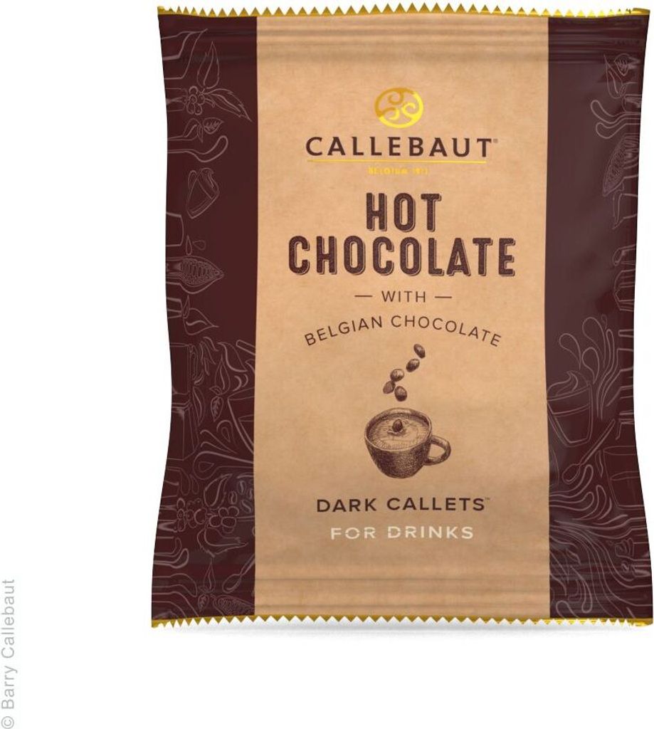 Hot Chocolate DARK Callets, Callebaut 25 Portionsbeutel