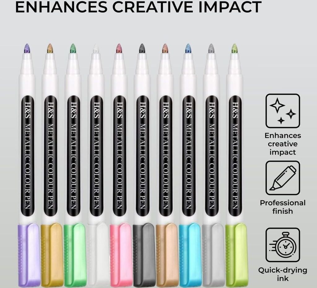 H&S Metallic Marker Stifte - 10-teiliges | Kaufland.de