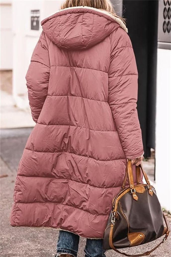 ASKSA Damen Lang Daunenmantel Warm Fleece | Kaufland.de