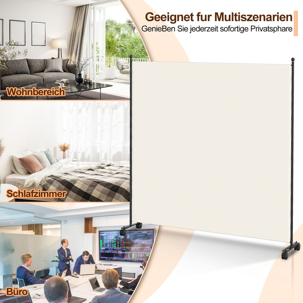 Yakimz paraván s kolieskami Sklápací | Kaufland.sk