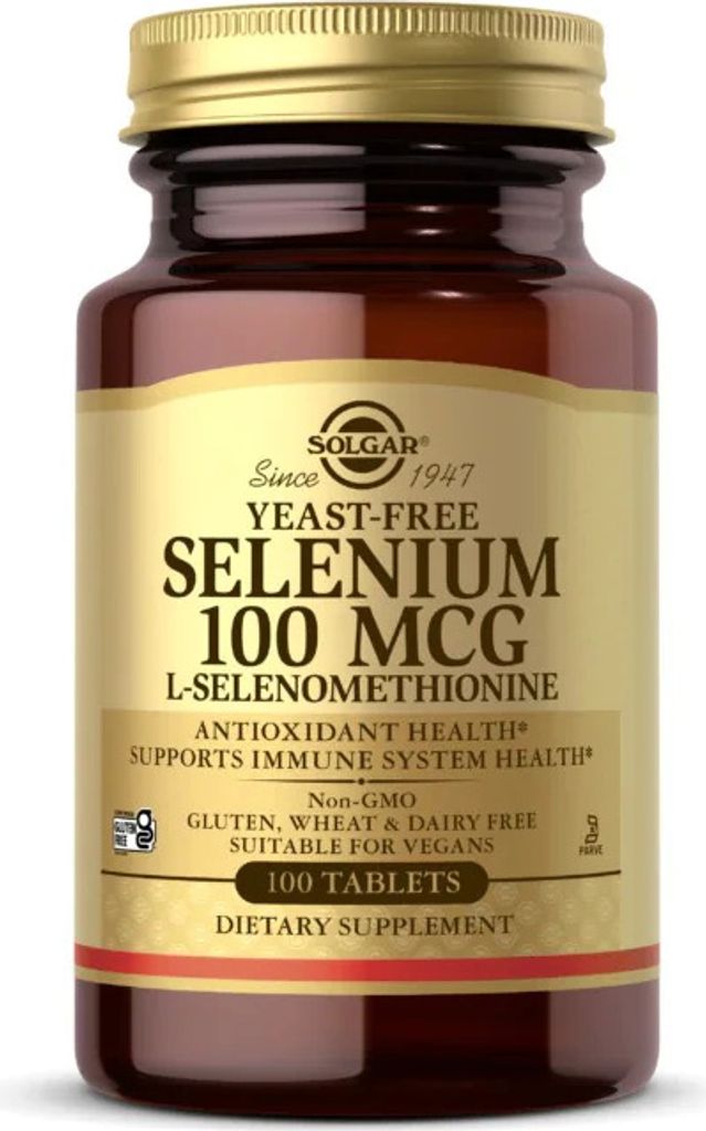 Sélénium 100 mcg 100 comprimés L-Sélénométhionine Solgar