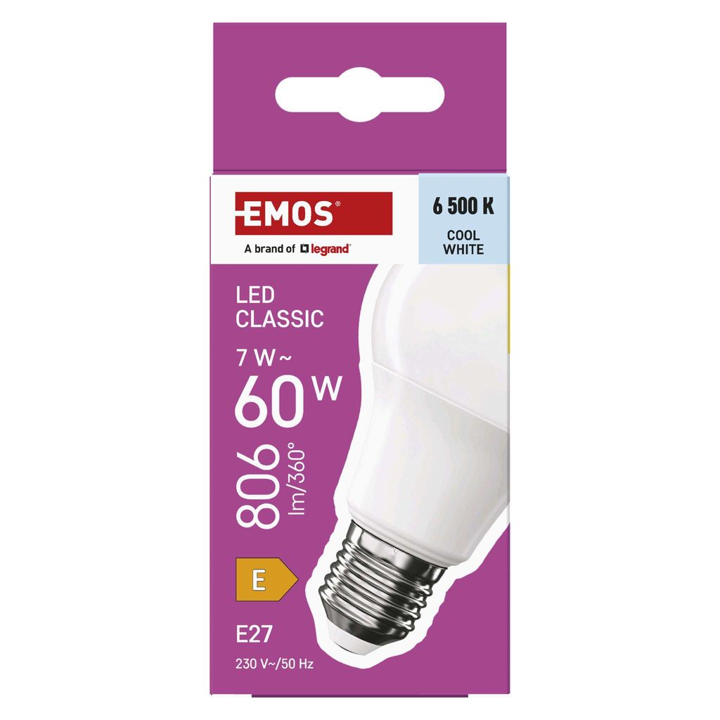EMOS LED žárovka Classic A60 / E27 / 7 W (60 | Kaufland.cz