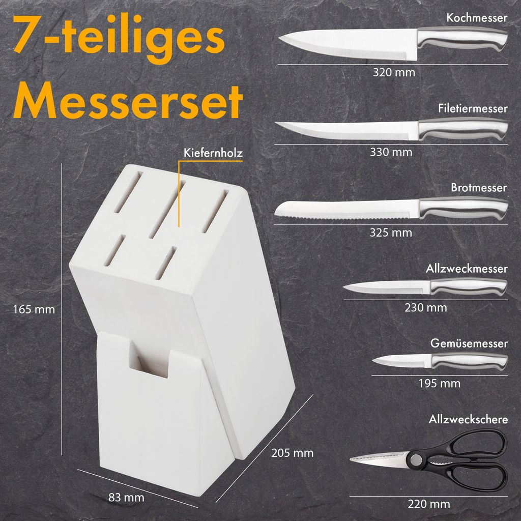 classbach® Messerblock mit Messer - 7 tlg. | Kaufland.de