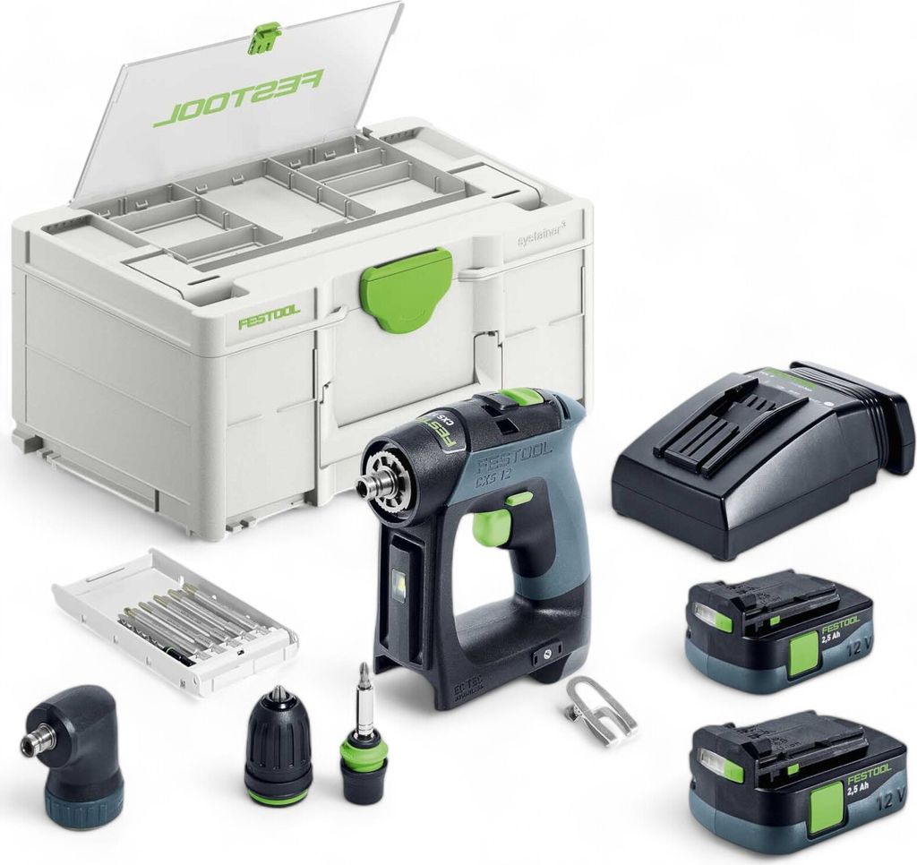 Festool Akku-Bohrschrauber CXS 12 2,5-Set Akkuschrauber