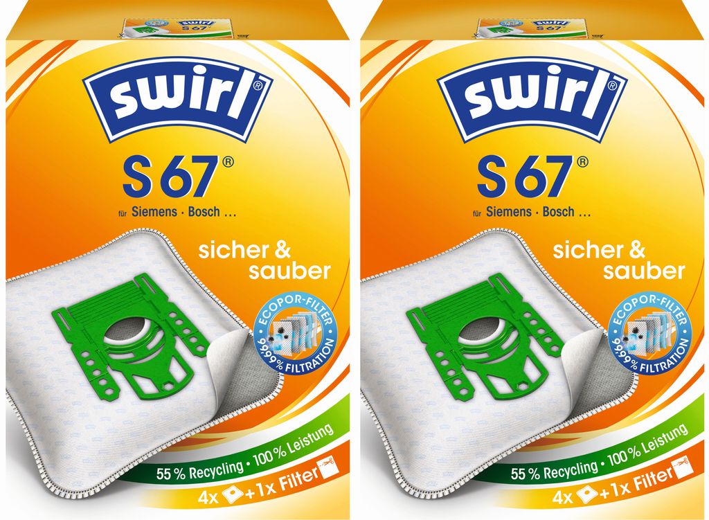 2 Pakete Swirl Staubsaugerbeutel S67 / S 67 | Kaufland.de