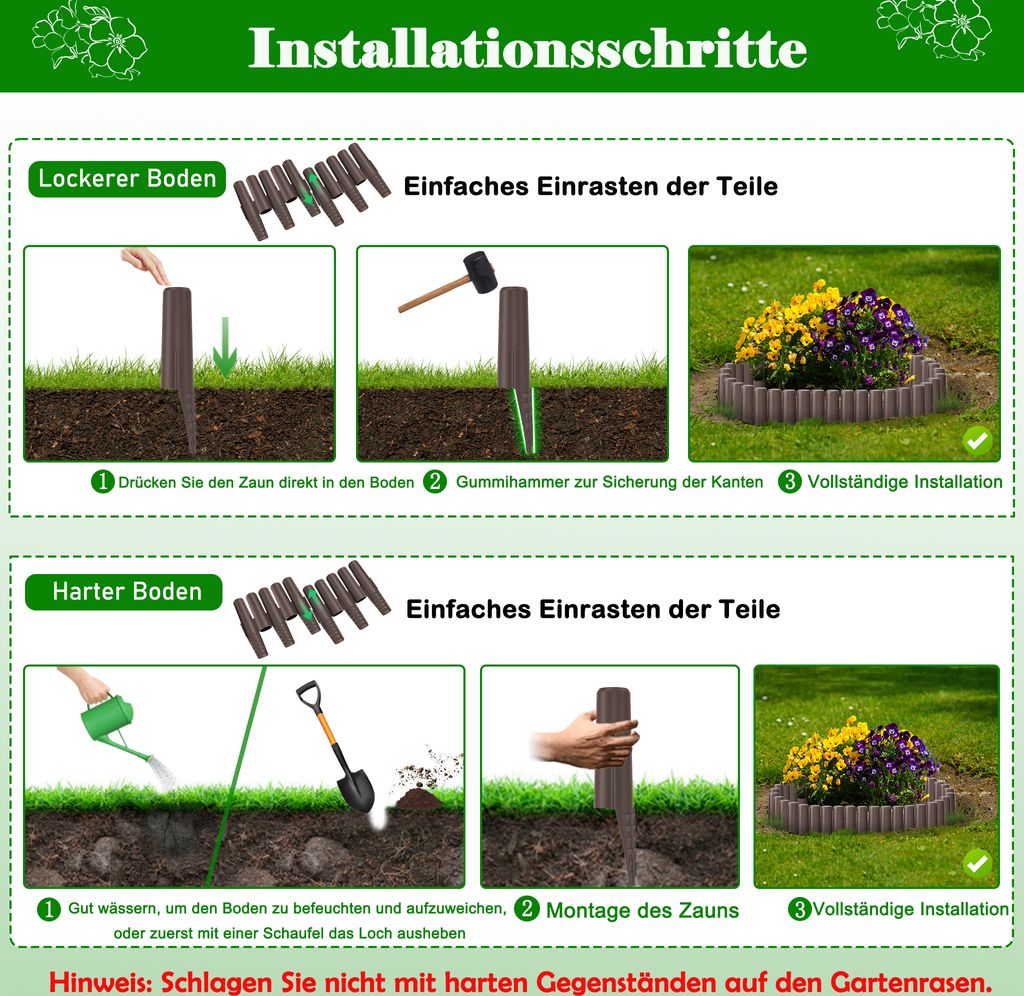 Sessamen-LP Rasenkante Kunstoff Holzoptik | Kaufland.de