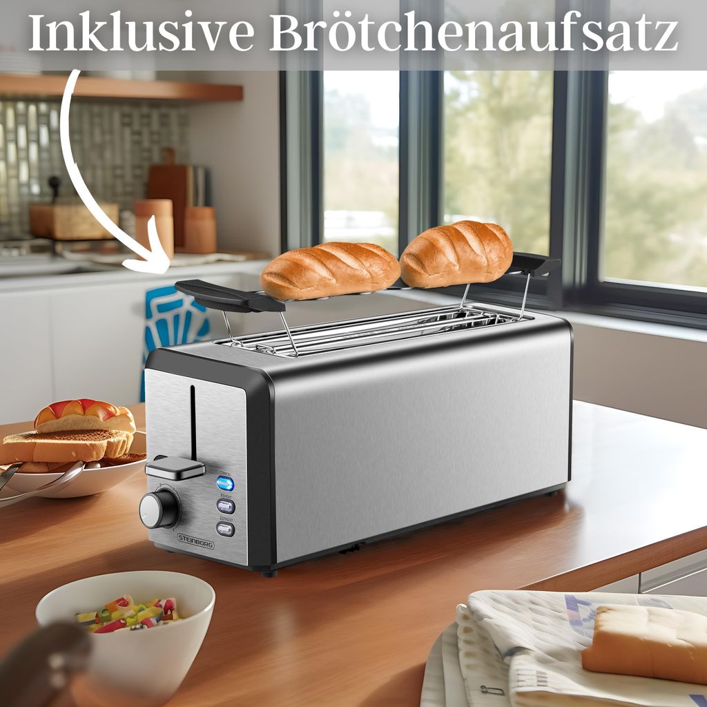 Steinborg Toaster Langschlitz | 4 Scheiben | Kaufland.de