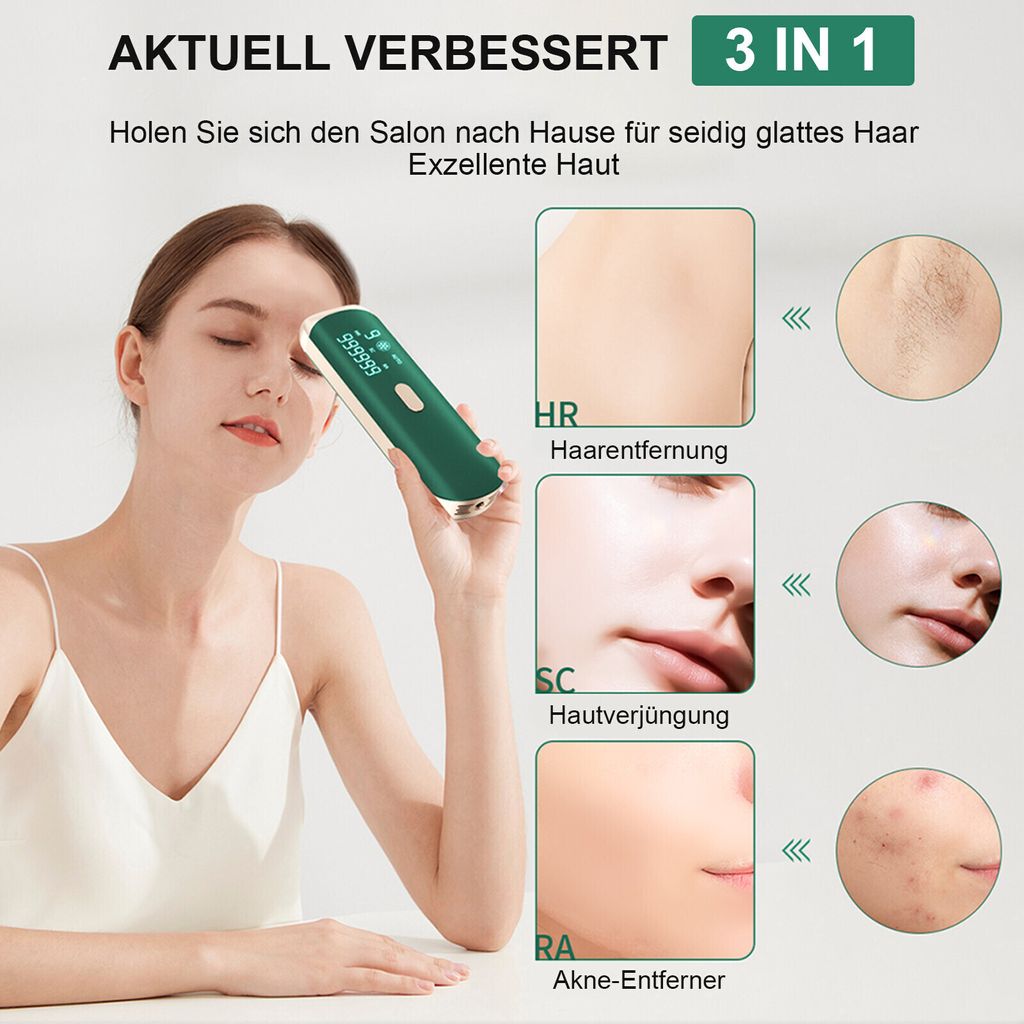MODFU IPL Geräte Haarentfernung Laser mit 5 | Kaufland.de