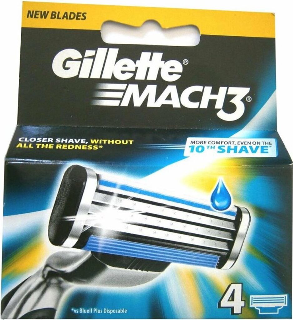 Gillette Mach3 Men's Razor Blade Refills 4er Pack