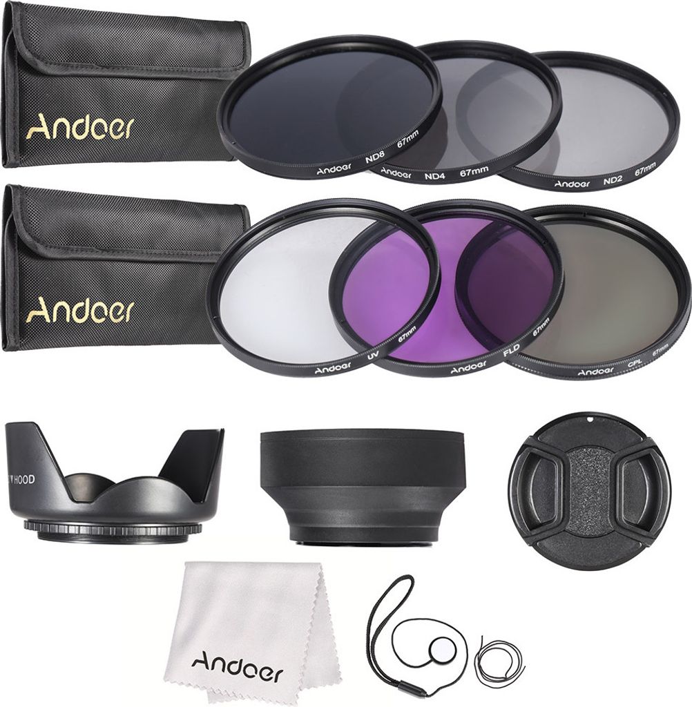 Andoer 67mm Lens Filter Kit UV + CPL + FLD + | Kaufland.de