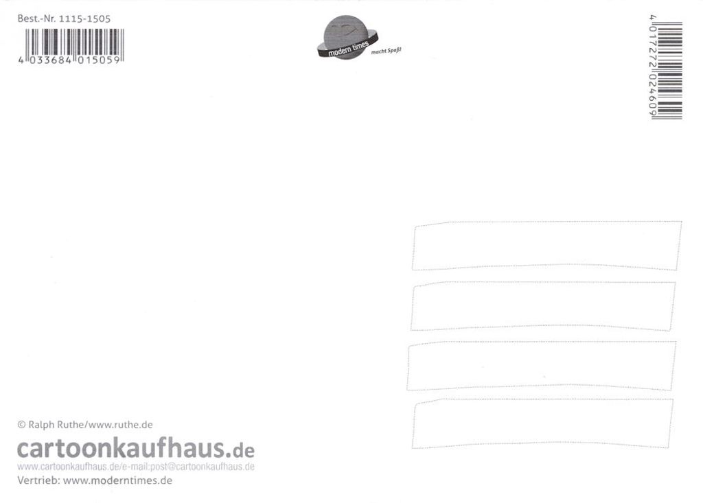 Postkarte Ralph Ruthe "Hoffentlich werde ich | Kaufland.de