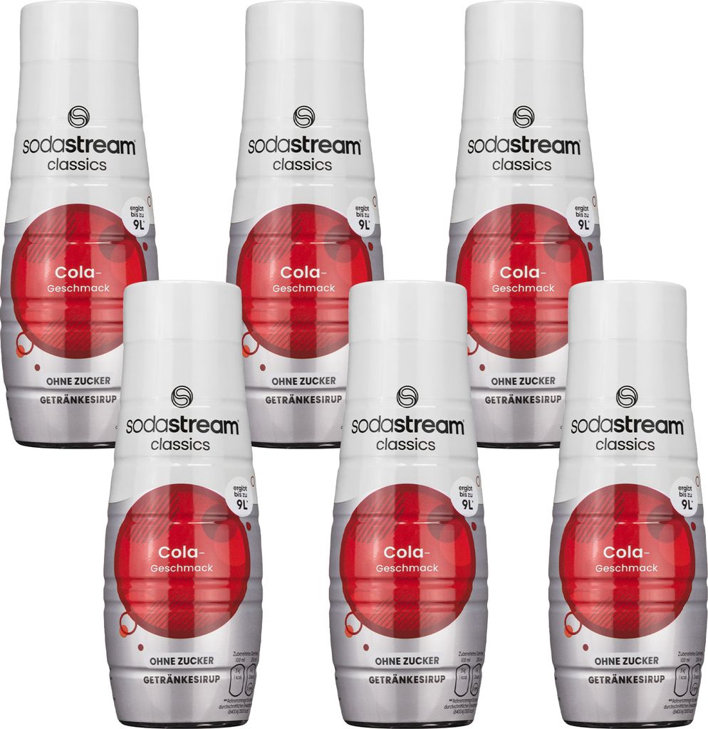 SodaStream Sirup Cola ohne Zucker 440ml 6er Pack zuckerfrei