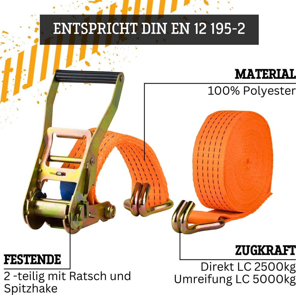 Safetytex 1x Spanngurt 8 Meter 50mm 5000kg | Kaufland.de