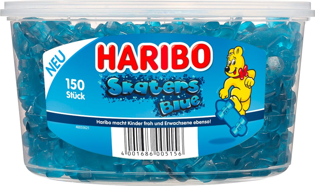 Haribo ovocné žuvačky Skaters Blue 150 ST | Kaufland.sk
