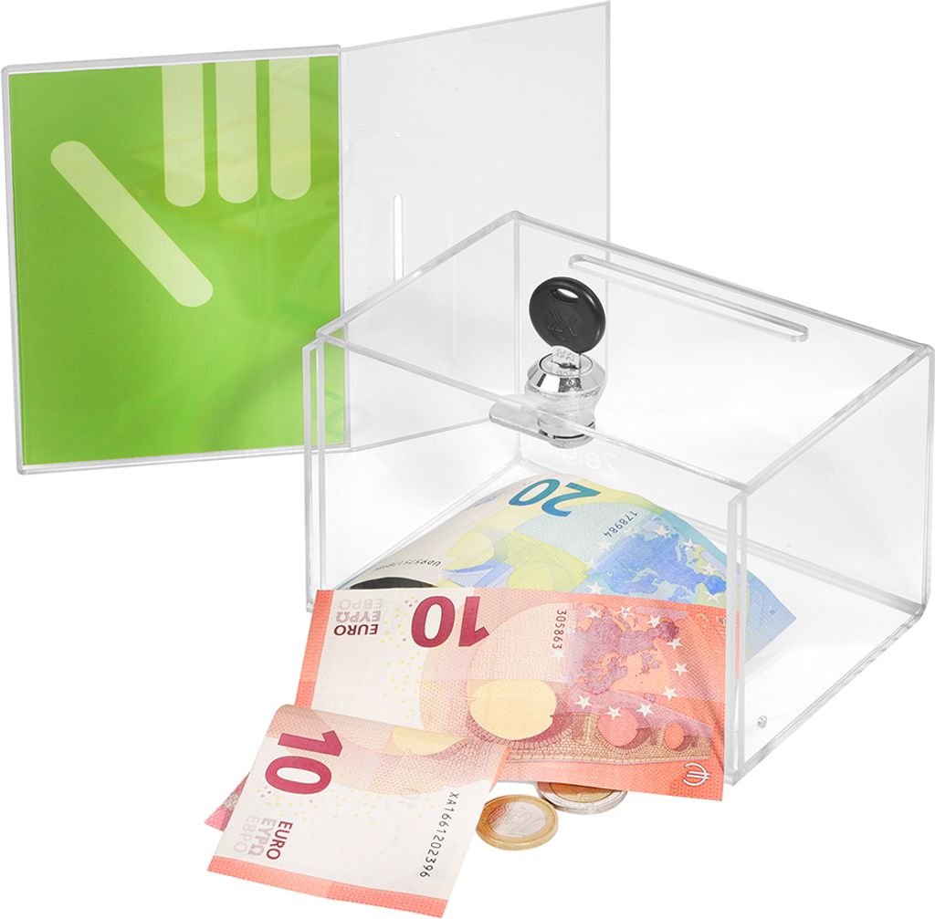 Zeigis® Spendenbox mit Plakateinschub in DIN | Kaufland.de