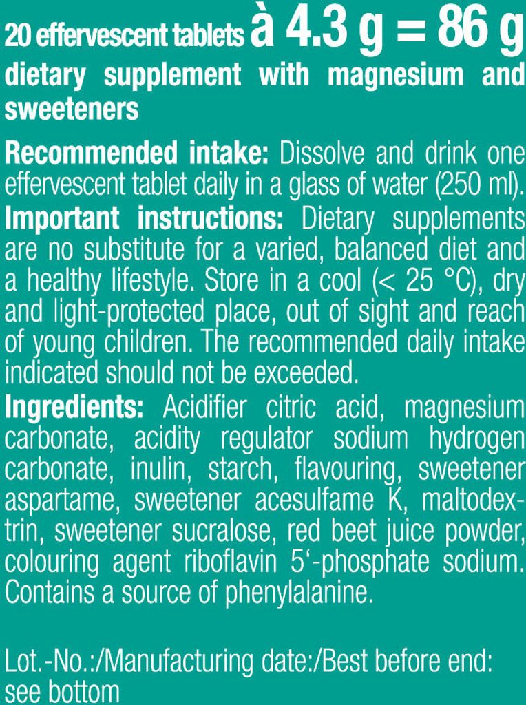 German Magnesium Brausetabletten 5x20 Stk. | Kaufland.de