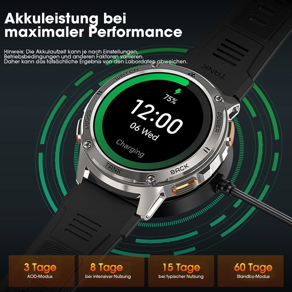KOSPET TANK T3 Smartwatch Herren Smartwatch | Kaufland.de