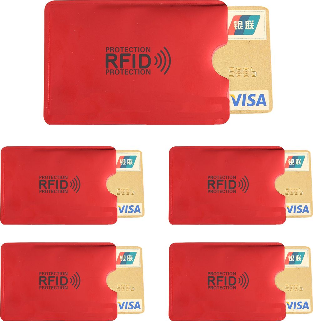 5x RFID Schutzhülle Blocker NFC Datenschutz Abschirmung EC