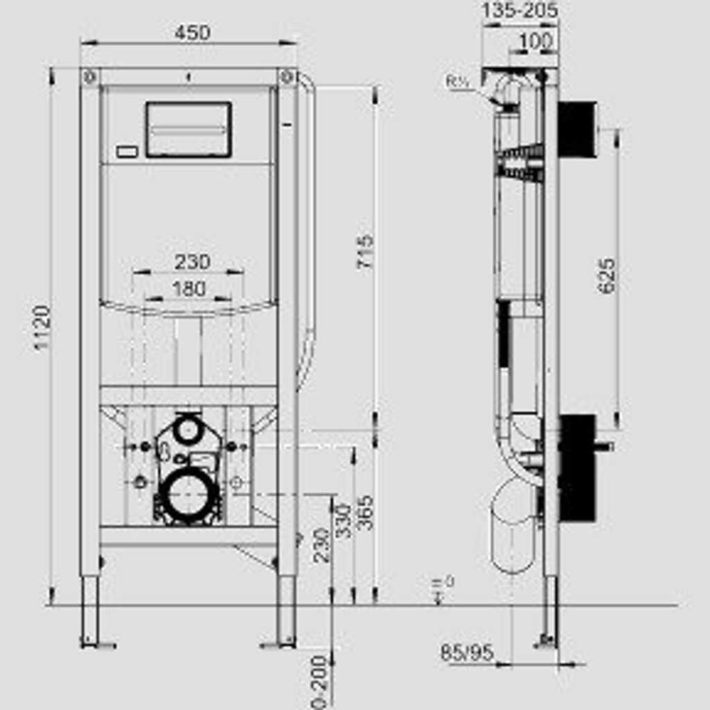 Sanit WC-Element INEO PLUS 450 BH 1120mm mit | Kaufland.de