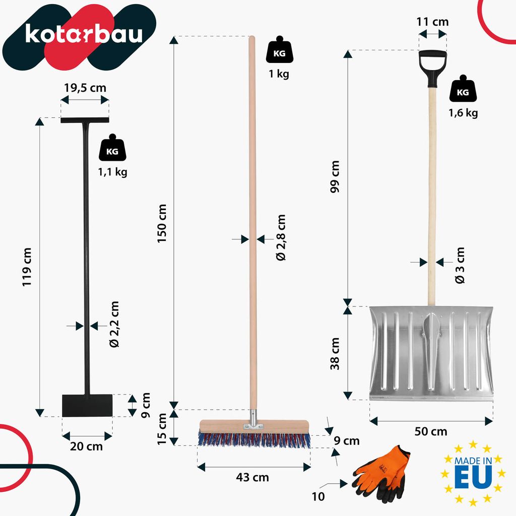 KOTARBAU® Sada lopaty na sníh s hliníkovou | Kaufland.cz