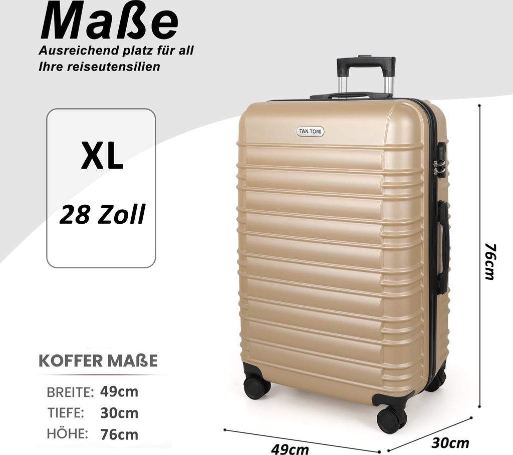 Mofut Reisekoffer, Hartschalen Koffer Trolley | Kaufland.de