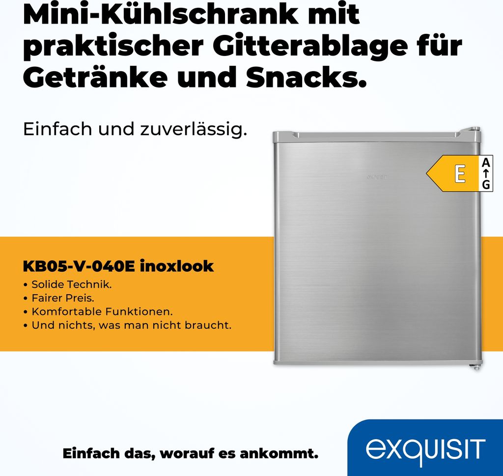 Exquisit Mini Kühlschrank KB05-V-040E | Kaufland.de