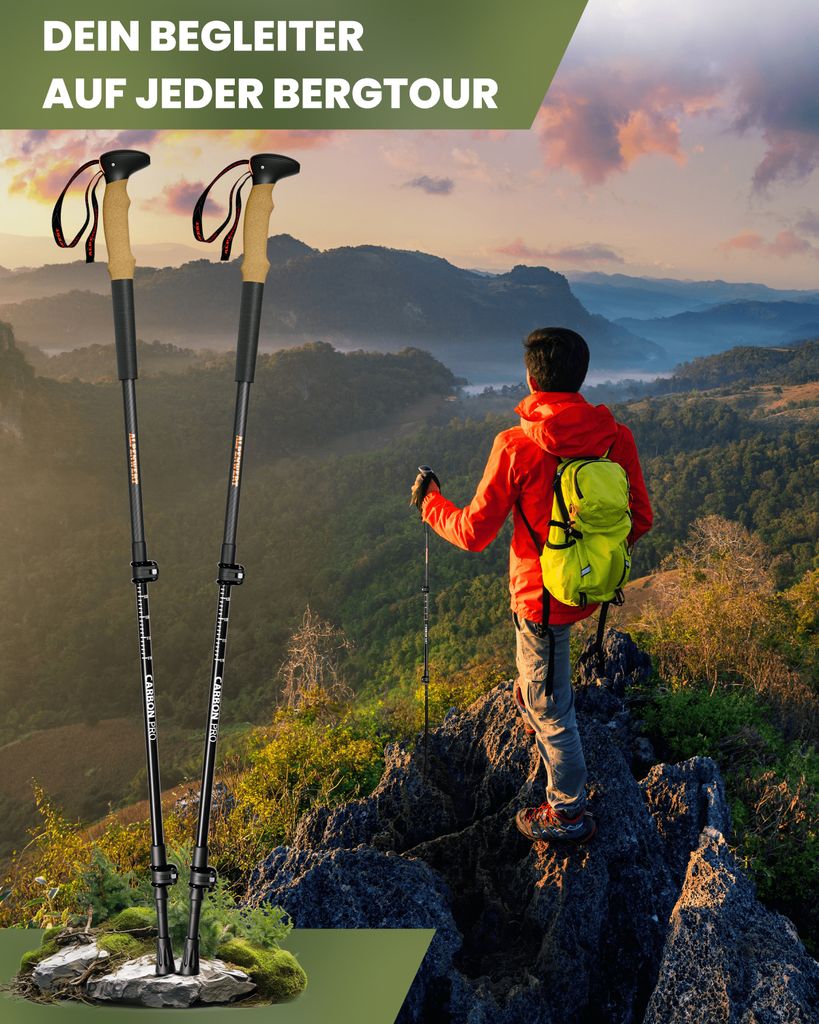 Wanderstöcke Carbon nur 190g Walking Stöcke | Kaufland.de