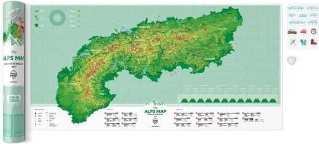 Stírací mapa Alp Psací soupravy | Kaufland.cz