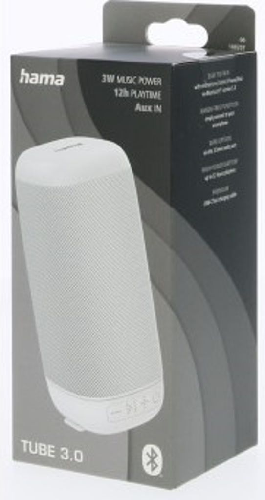 Hama Tube 3.0 Bluetooth reproduktor biely 3W | Kaufland.sk