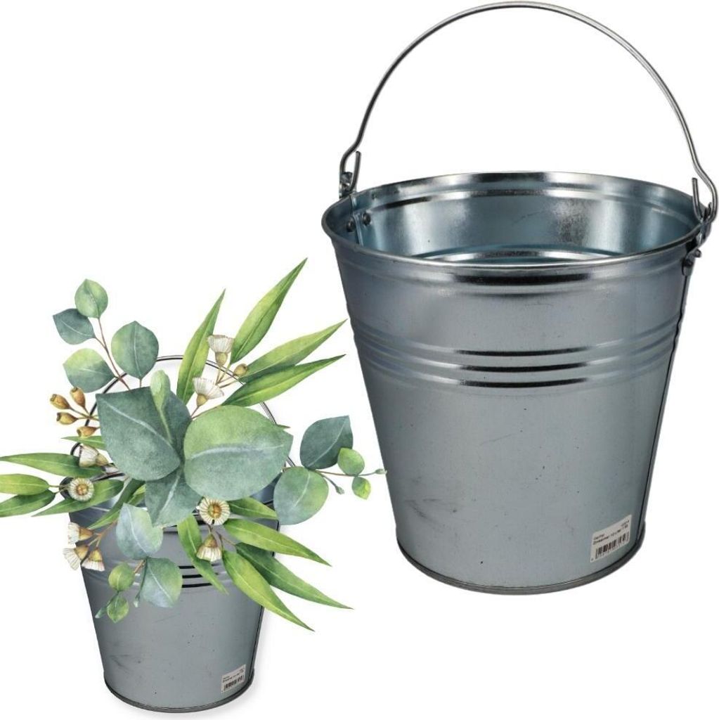 Zinkeimer 10 Liter 1 St. Blecheimer verzinkt Wassereimer