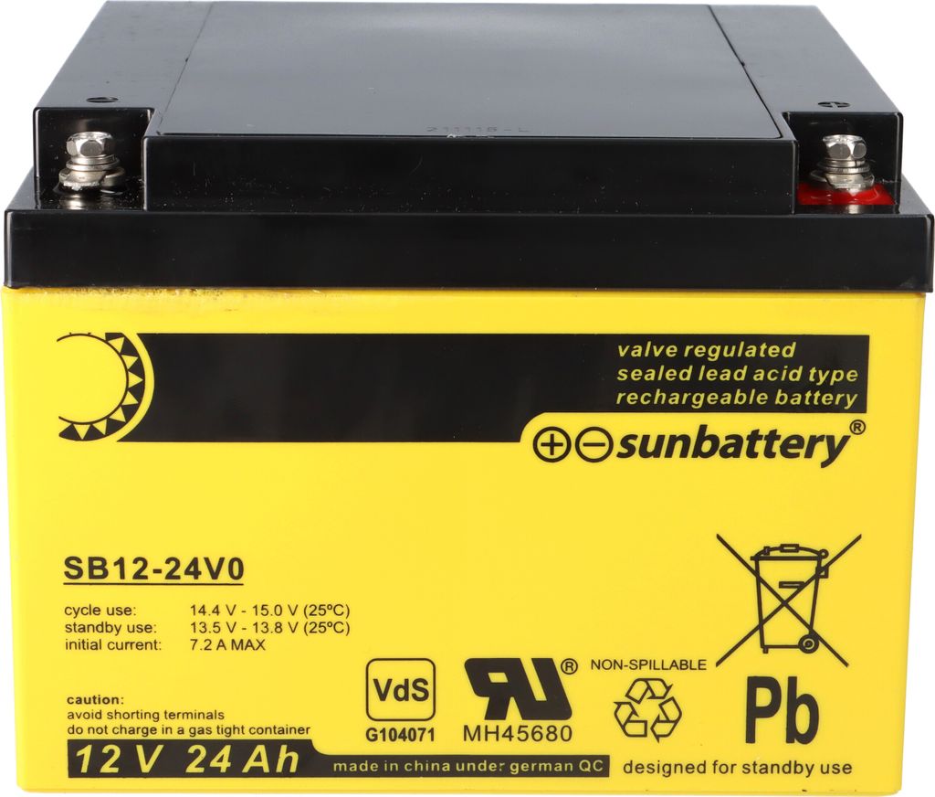 SUN Battery SB12-24V0 AGM Akku 12V 24Ah | Kaufland.de